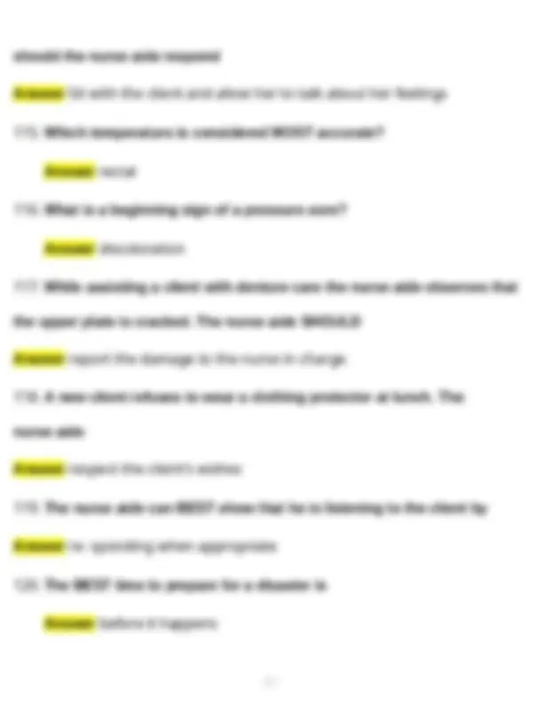 CNA Credentia Practice Test (Latest 2025 / 2026 Update) Questions and ...