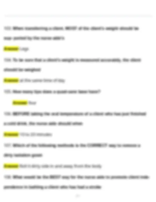 CNA Credentia Practice Test (Latest 2025 / 2026 Update) Questions and ...