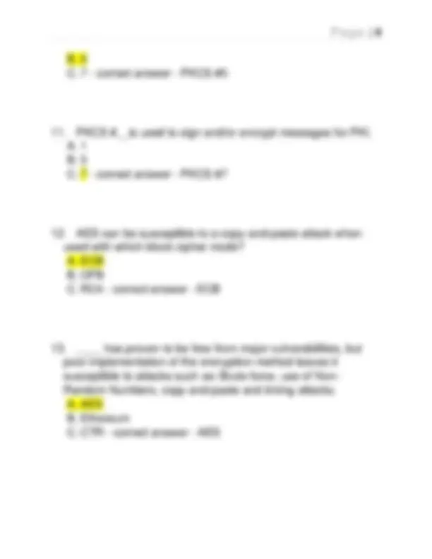 Cryptography Practice Exam: Multiple Choice Questions and Answers | Exams Advanced Education ...