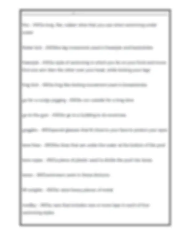 Swimming Test Questions with Correct Answers 2025-2026. Graded A ...