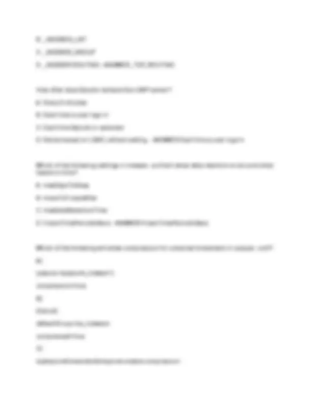 Splunk Admin Exam Questions and Answers | Exams Advanced Education | Docsity