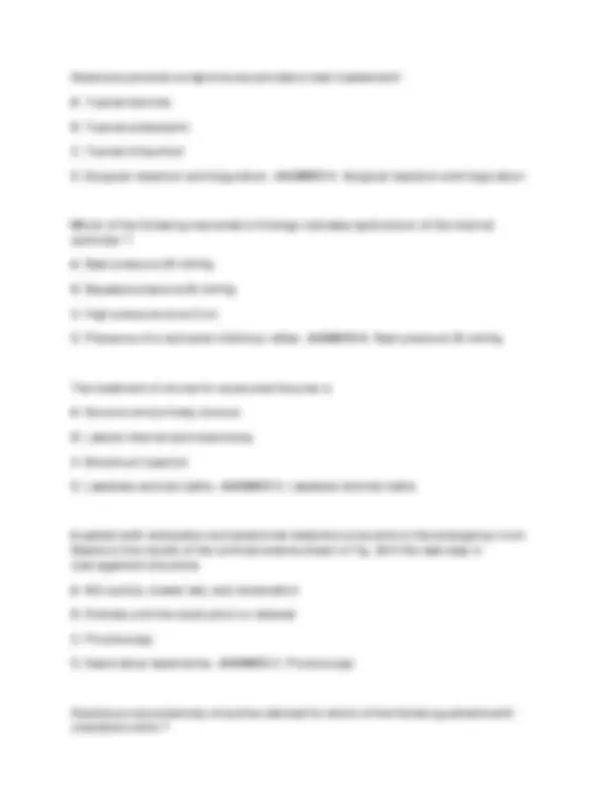 SURGERY - ABSITE Colon Rectum Anus Exam Questions And 100% Correct ...