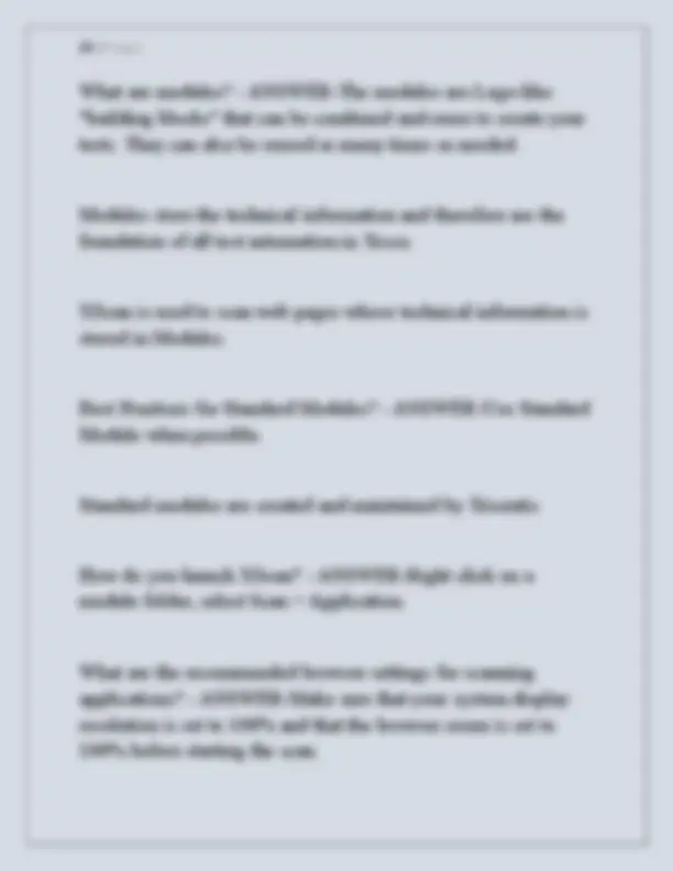 TOSCA TRICENTIS AS1 NEWEST 2025 ACTUAL EXAM COMPLETE 100 QUESTIONS AND ...