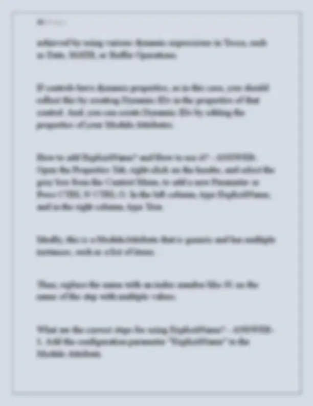 TOSCA TRICENTIS AS1 NEWEST 2025 ACTUAL EXAM COMPLETE 100 QUESTIONS AND ...