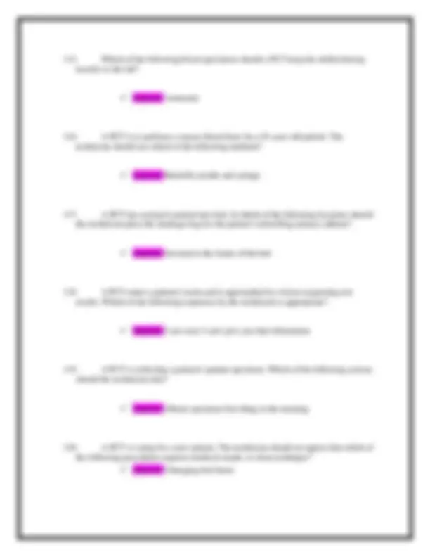 PCT-Patient Care Technician Certification Exam Questions and Verified ...