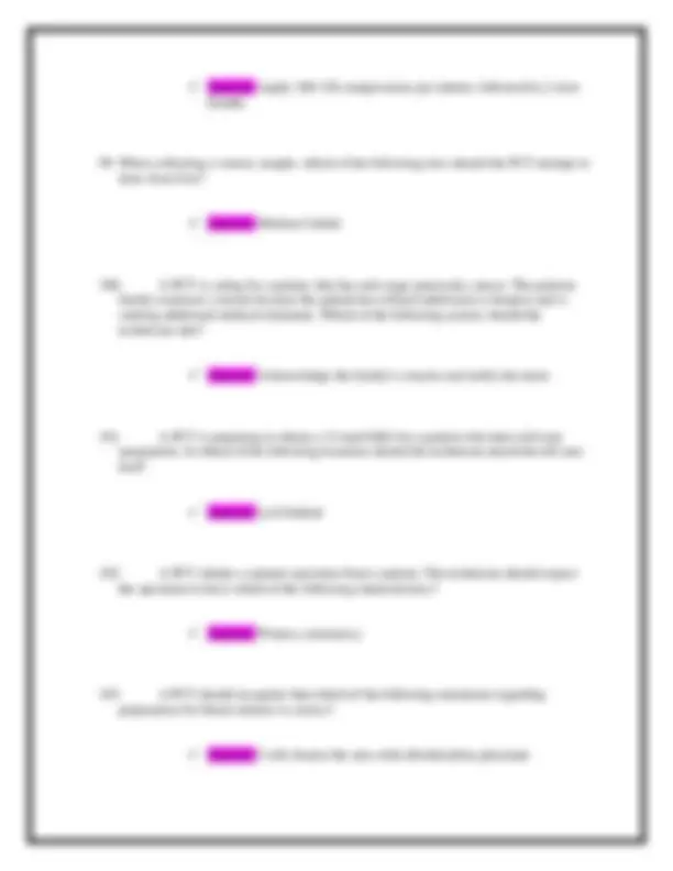 PCT-Patient Care Technician Certification Exam Questions and Verified ...