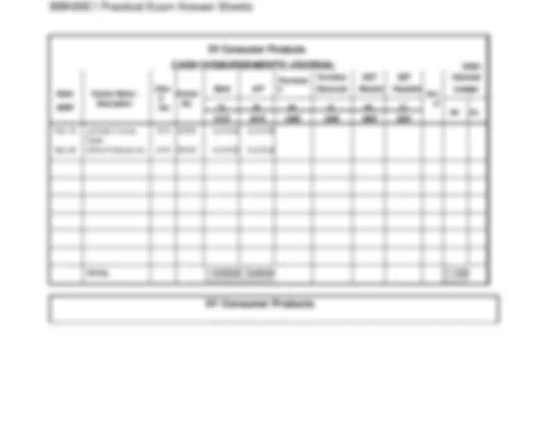 Basic Bookkeeping—Level 1 Final Exam Questions and Answers | Exams Nursing | Docsity