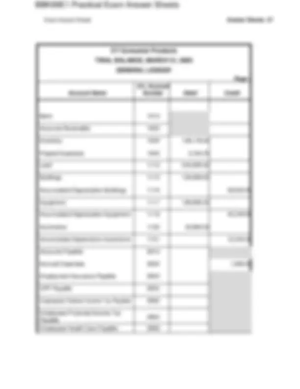 Basic Bookkeeping—Level 1 Final Exam Questions and Answers | Exams Nursing | Docsity