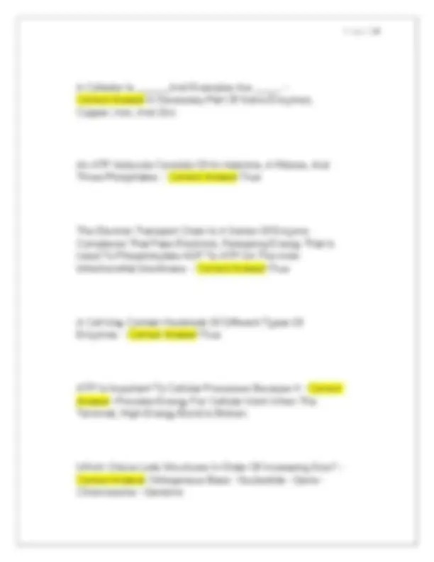 APHY 101 IVY TECH EXAM 1 MIDTERM EXAM WITH EXPERTLY AND CORRECTLY ...