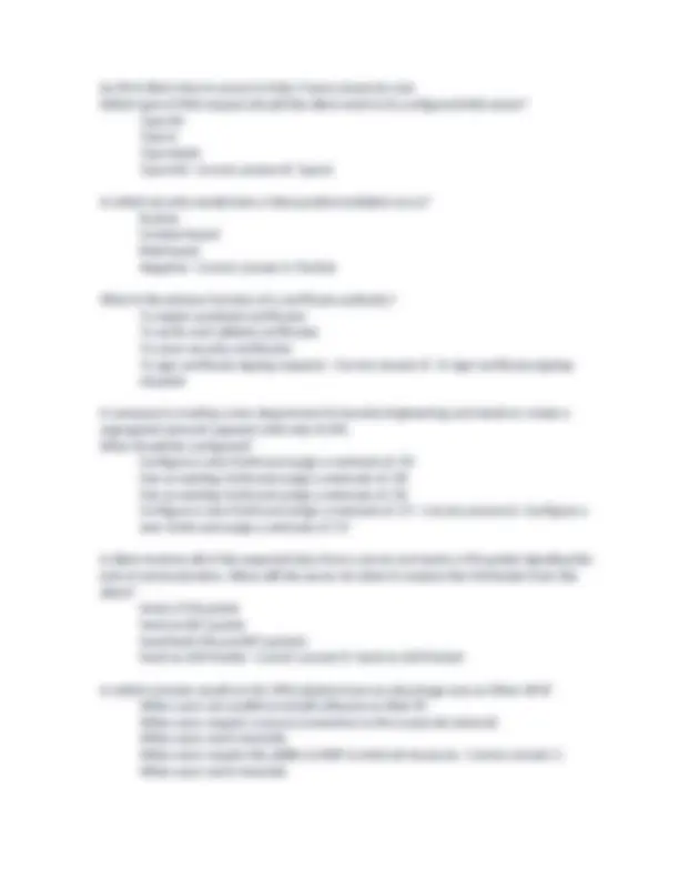 F5 BIG-IP 101 Exam Questions and Answers | Exams Nursing | Docsity