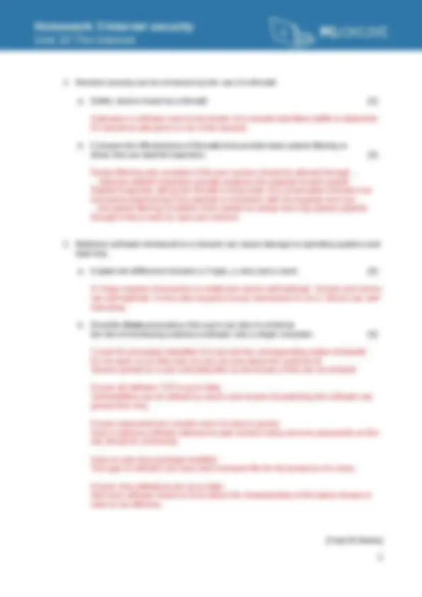 The Internet questions | Exercises Computer science | Docsity