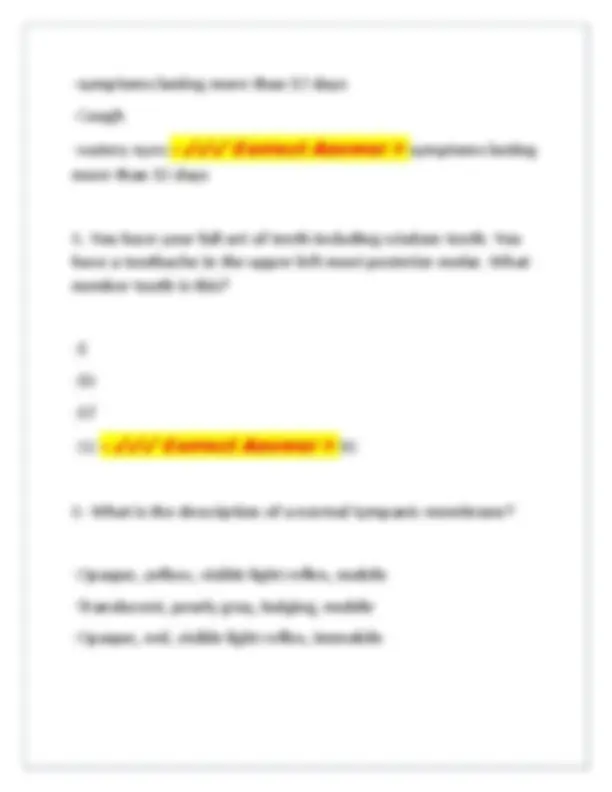 Comprehensive Metabolic Panel (CPM) Final Exam: Questions and Answers ...