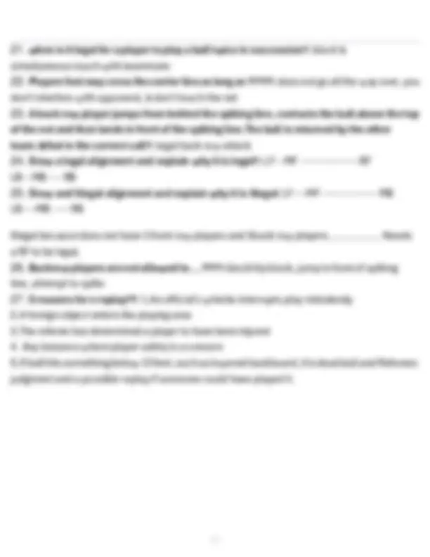 NFHS Volleyball Test Review Exam Version 2 Questions and Verified ...