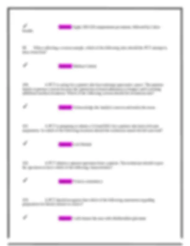 PCT- Patient Care Technician Certification Exam Questions and Verified ...