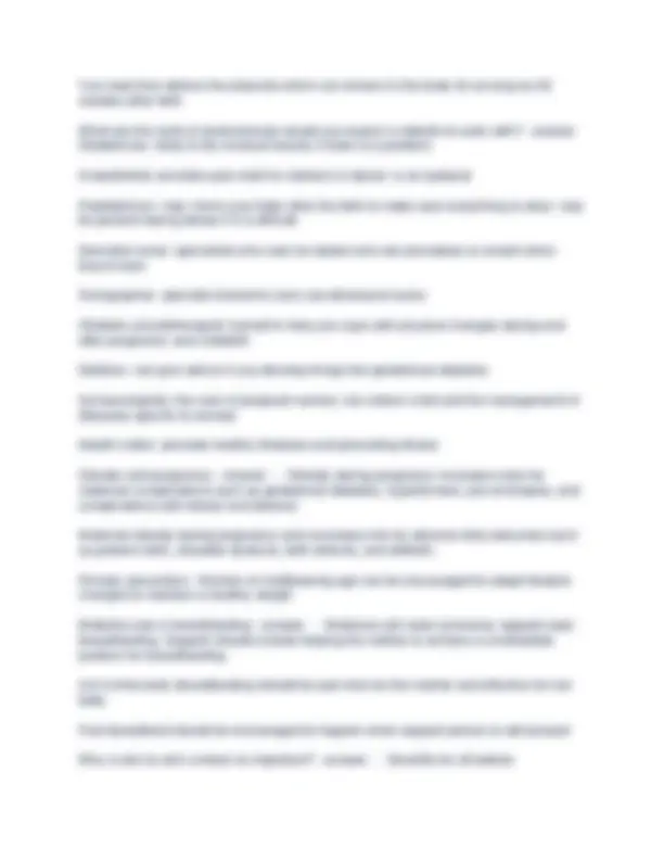 Midwifery Interview test Questions and Answers 100% Verified | Exams ...