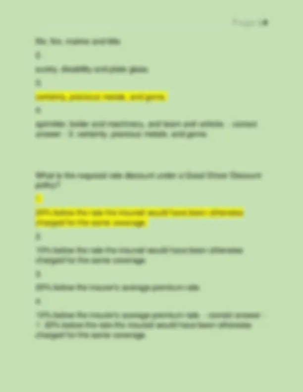 California Property and Casualty Insurance Practice Exam 2025 | Exams ...