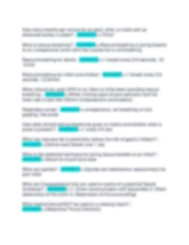 CPR and First Aid: Questions and Answers for BLS Certification | Exams ...