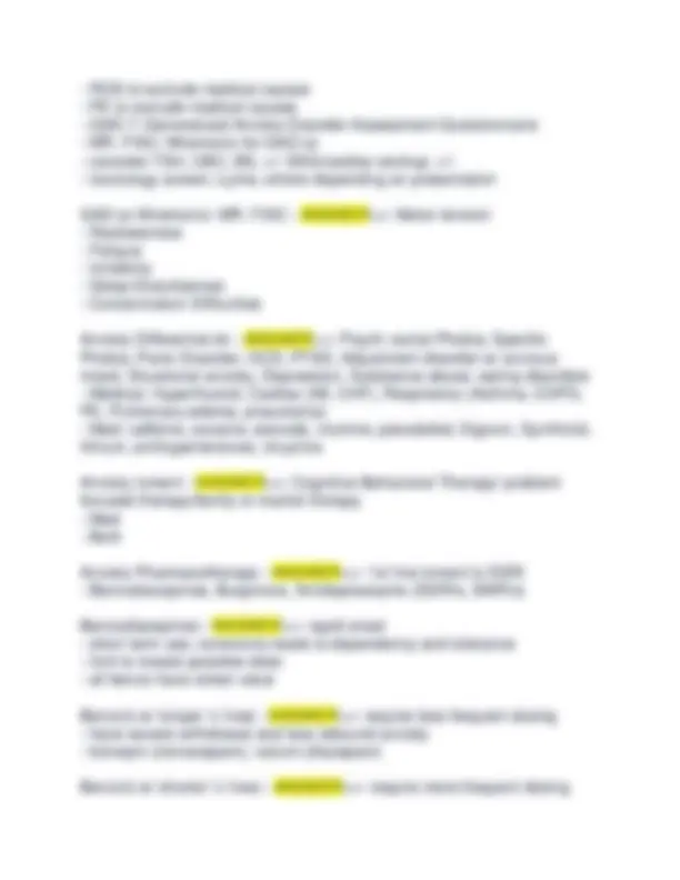 primary care of the psychiatric mental health | Exams Psychiatry | Docsity