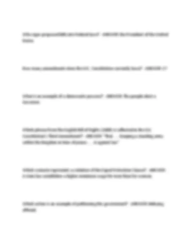 2025 Florida Civic Literacy Exam (FCLE) Questions & Correct Answers ...