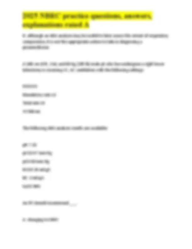 2025 NBRC Practice Questions: Respiratory Therapy Exam Preparation ...