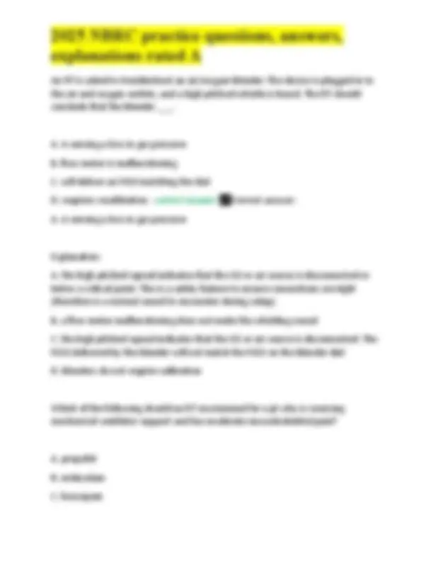 2025 NBRC Practice Questions: Respiratory Therapy Exam Preparation ...