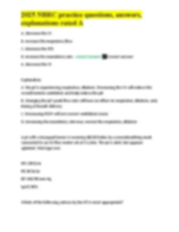 2025 NBRC Practice Questions: Respiratory Therapy Exam Preparation ...