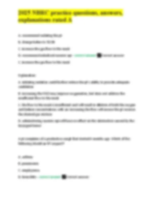 2025 NBRC Practice Questions: Respiratory Therapy Exam Preparation ...