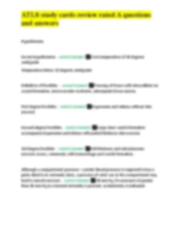 ATLS Study Cards Review: Rated A Questions and Answers | Exams Nursing ...