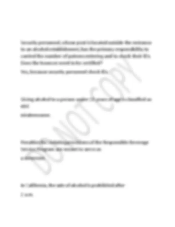 CALIFORNIA RBS EXAM QUESTIONS with 100% Correct Answers Latest Versions ...