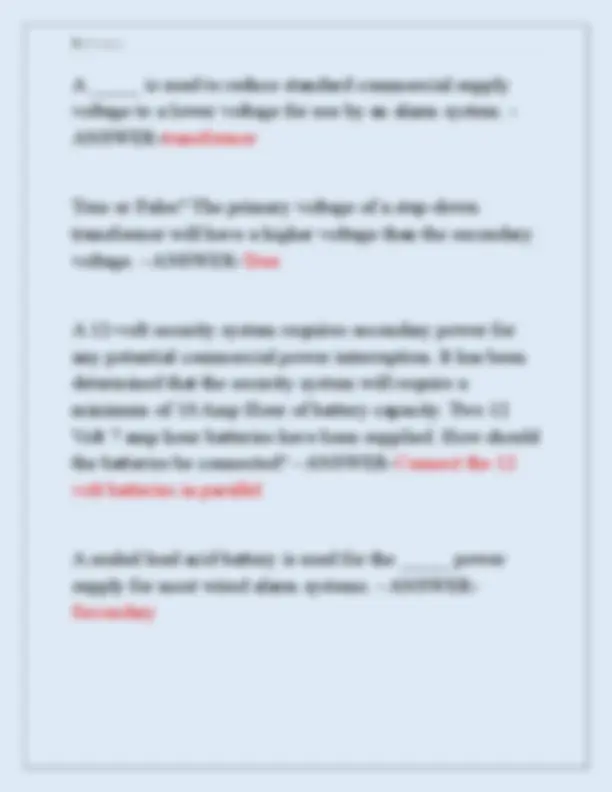 ELECTRONICS SECURITY TECHNICIAN LEVEL 1 EXAM NEWEST 2025 ACTUAL EXAM ...