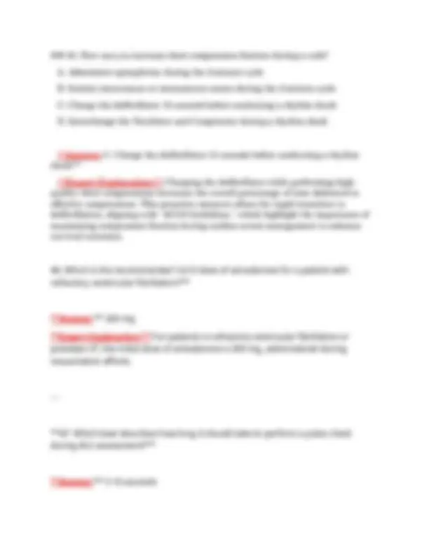 AHA ACLS Post Test Answer Key (2025 / 2026) Questions and Verified ...