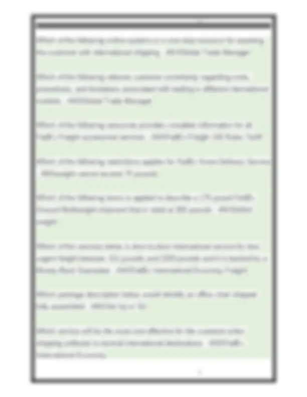 FedEx Assessment 2025 Edition. Real Questions with Correct Answers ...