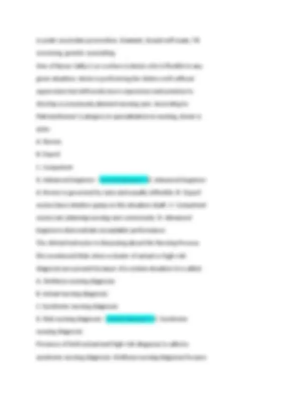 Nursing 101 Fundamentals of Nursing Exam 1: Practice Questions and ...