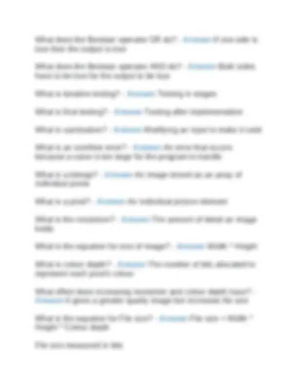 Edexcel GCSE Computer Science Exam Questions with verified Answers 2025 All Chapters Grade ...