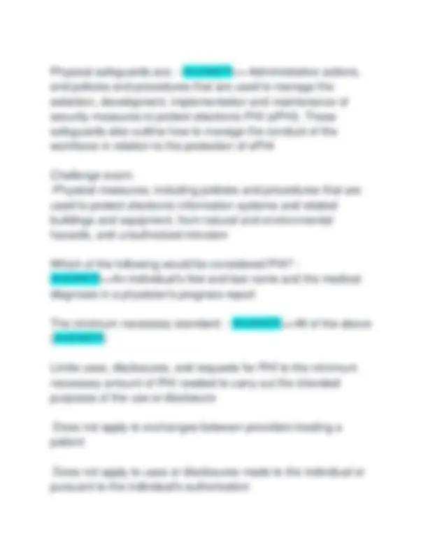 HIPAA and Privacy Act Training -JKO Exam 2024-2025 Questions and Correct Answers | Exams Social ...