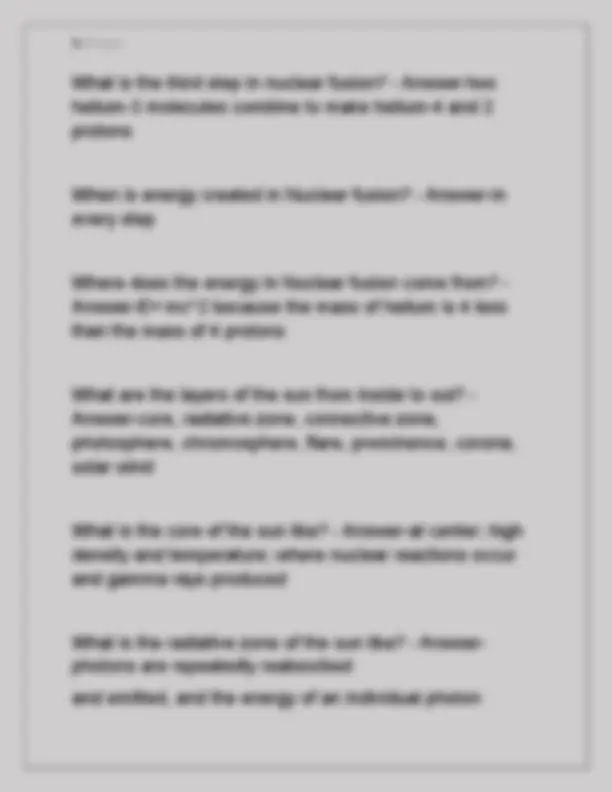 ASTRO 1 EXAM 3: Complete Guide to Stellar Evolution, Nuclear Fusion ...