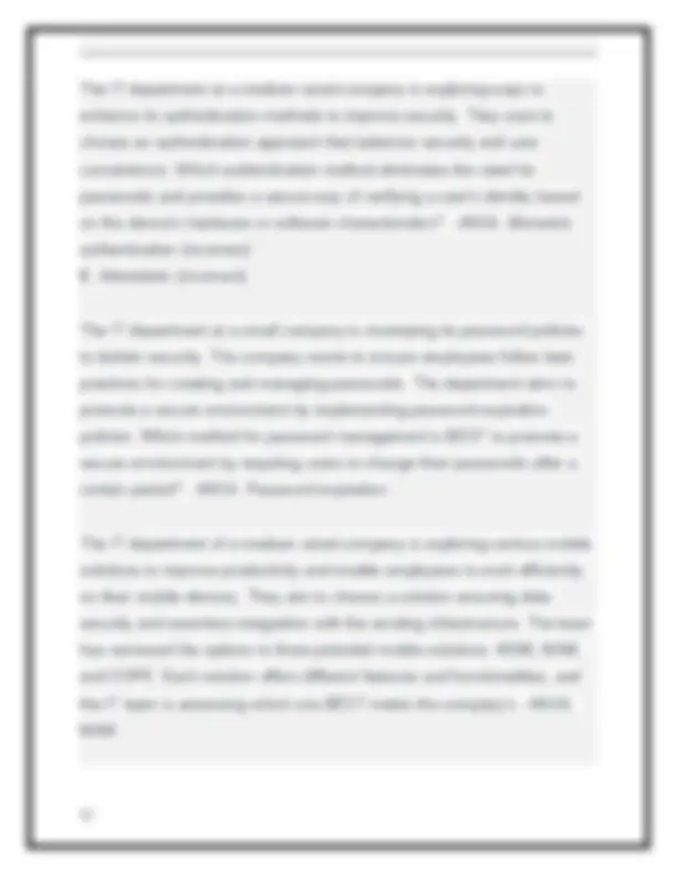 Certmaster CE Security+ Domain 4.0: Security Operations Questions and Complete Solutions | Exams ...