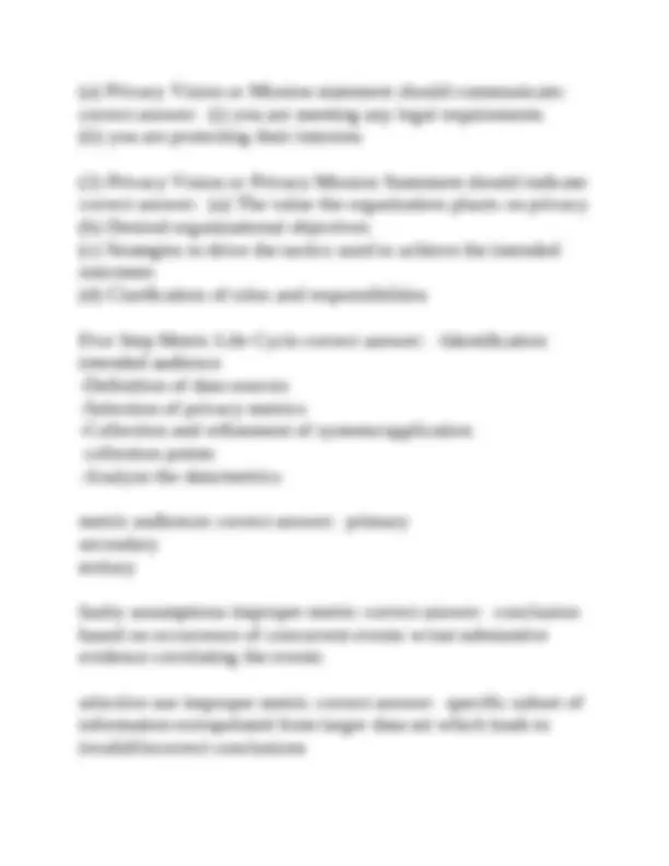 IAPP CIPM Exam Prep Questions With Complete Solutions | Exams Nursing ...