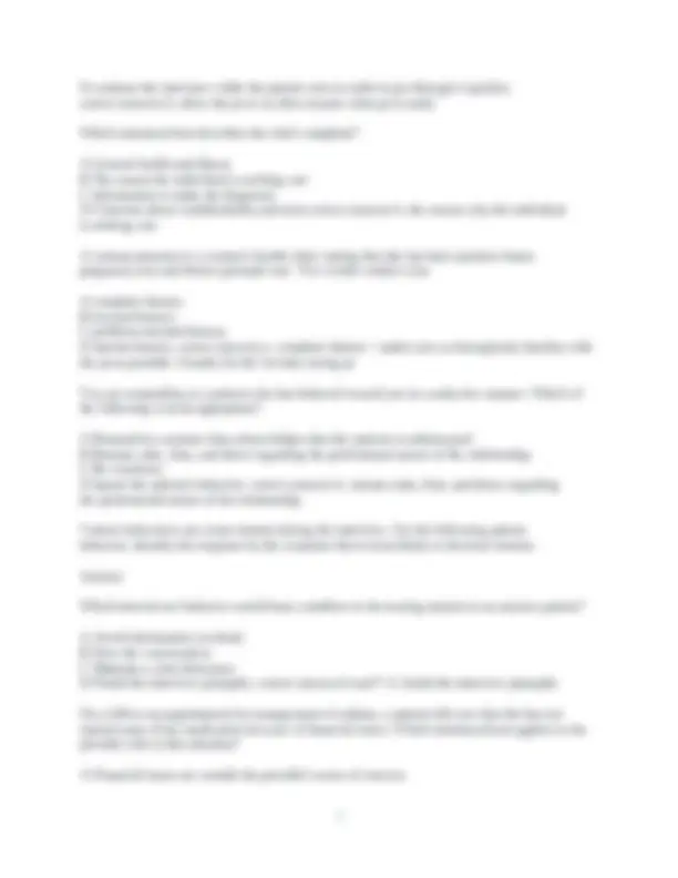 Exam 1 Advanced Health Assessment: Multiple Choice Questions and ...