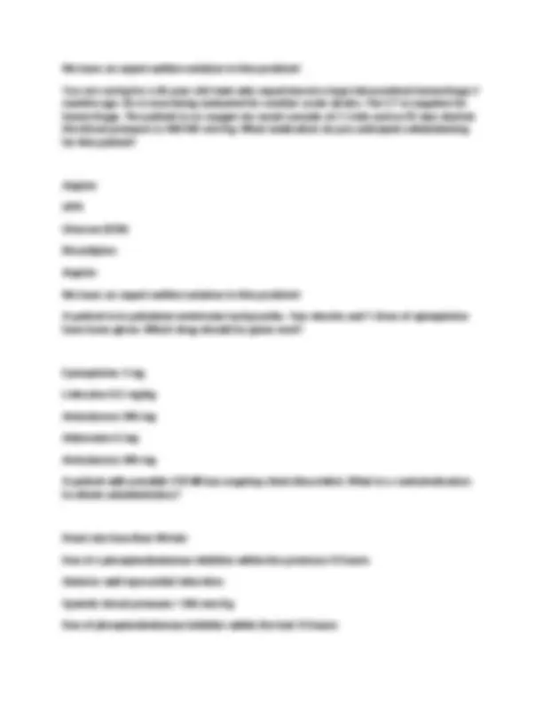 ACLS Pre-Course Self-Assessment Exam With Complete Solution 2024-2025 ...