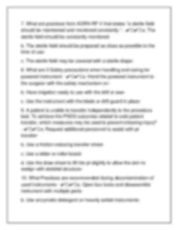 AORN Periop 101 Final Exam Study Guide With Correct Complete Solutions ...