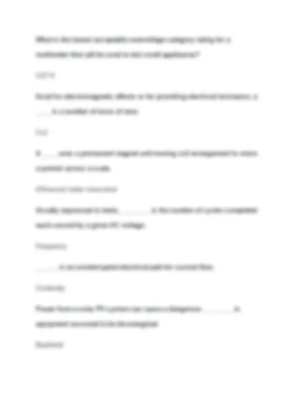 NCCER Electrical Level 1 -Module 12 Electrical Test Equipment study set ...