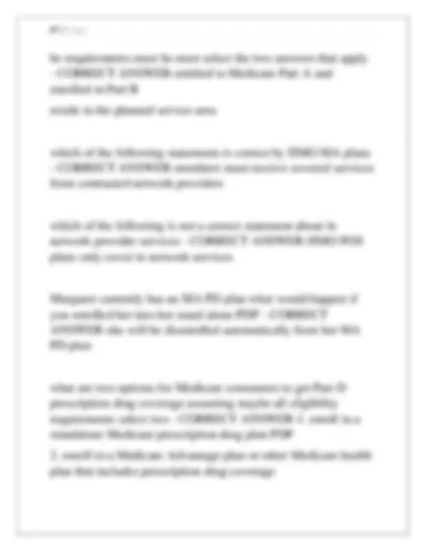 Medicare Basics Exam and Practice: UHC Medicare Basics Exam Questions ...