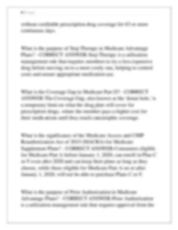 Medicare Basics Exam and Practice: UHC Medicare Basics Exam Questions ...