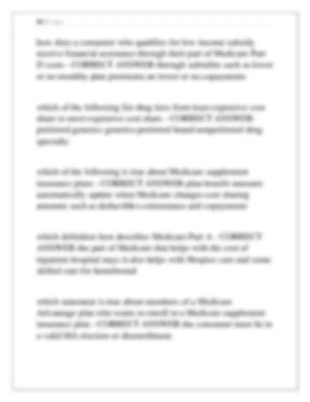 Medicare Basics Exam and Practice: UHC Medicare Basics Exam Questions ...