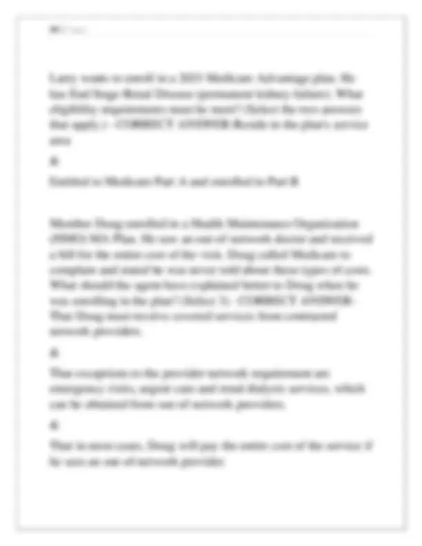Medicare Basics Exam and Practice: UHC Medicare Basics Exam Questions ...