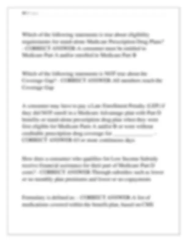 Medicare Basics Exam and Practice: UHC Medicare Basics Exam Questions ...