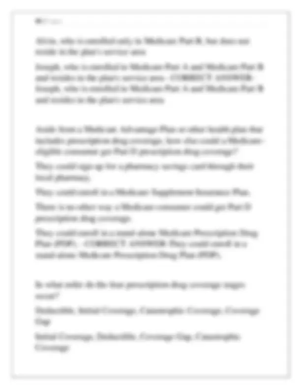 Medicare Basics Exam and Practice: UHC Medicare Basics Exam Questions ...