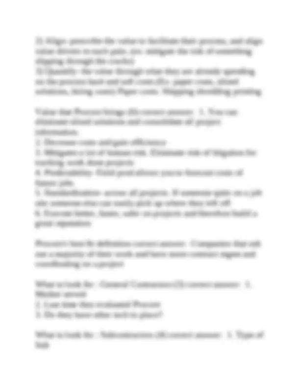 Procore Silver Certification Questions and Answers | Exams Nursing ...