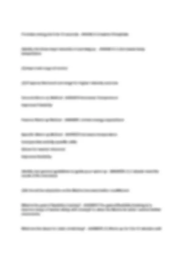 SEMPER FIT BASIC FITNESS COURSE EXAM WITH CORRECT SOLUTIONS 100% ...